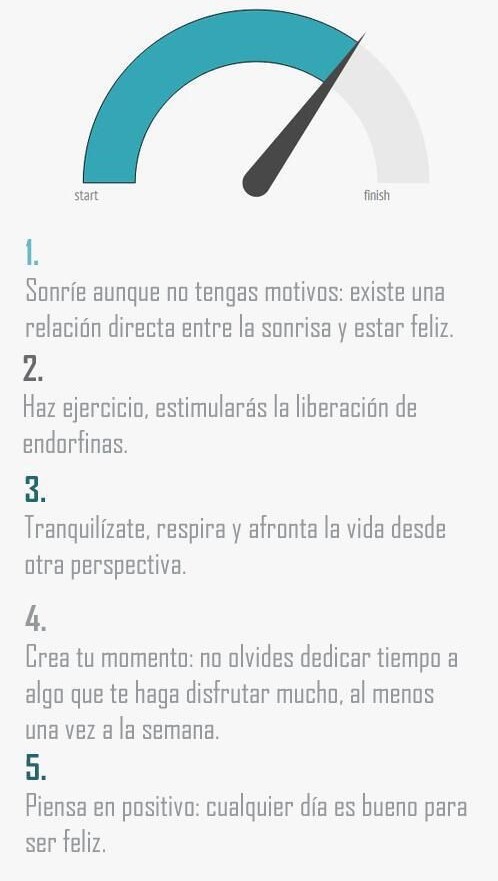 5 pasos para estar de buen humor | Infografías y Remedios