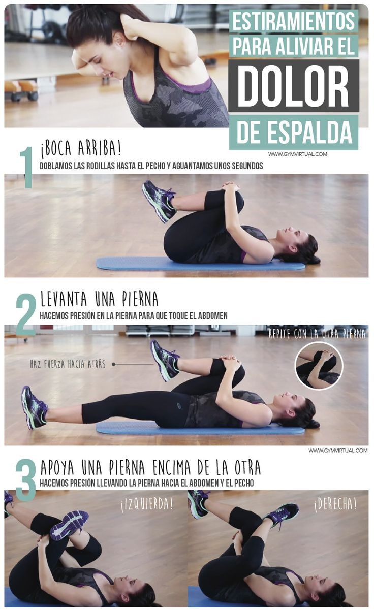 6 Estiramientos Para El Dolor De Espalda Infografías Y Remedios