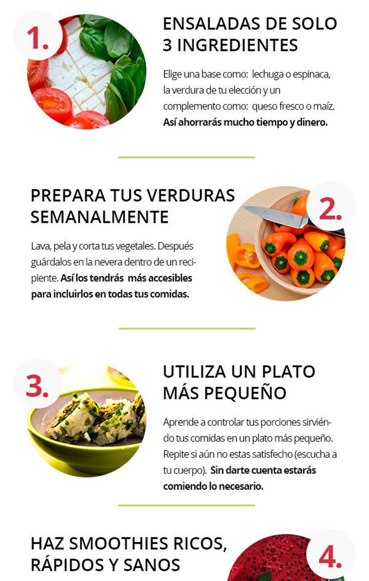 21 formas de ser más saludable con poco tiempo | Infografías y Remedios